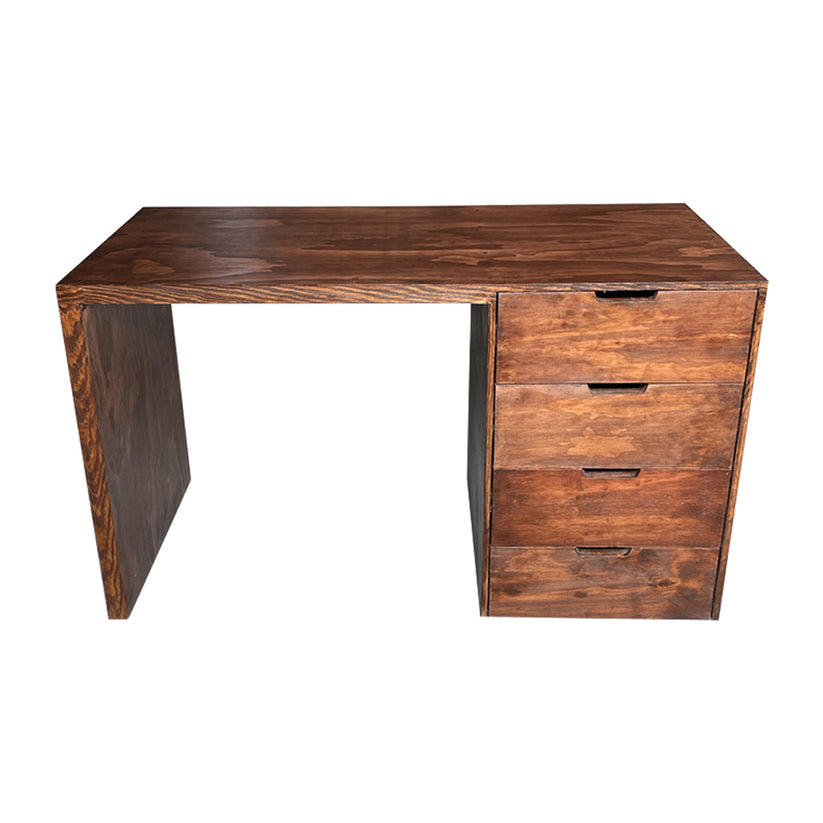 Escritorio Gerona pintado con tinta nogal | Wooden Box Mx